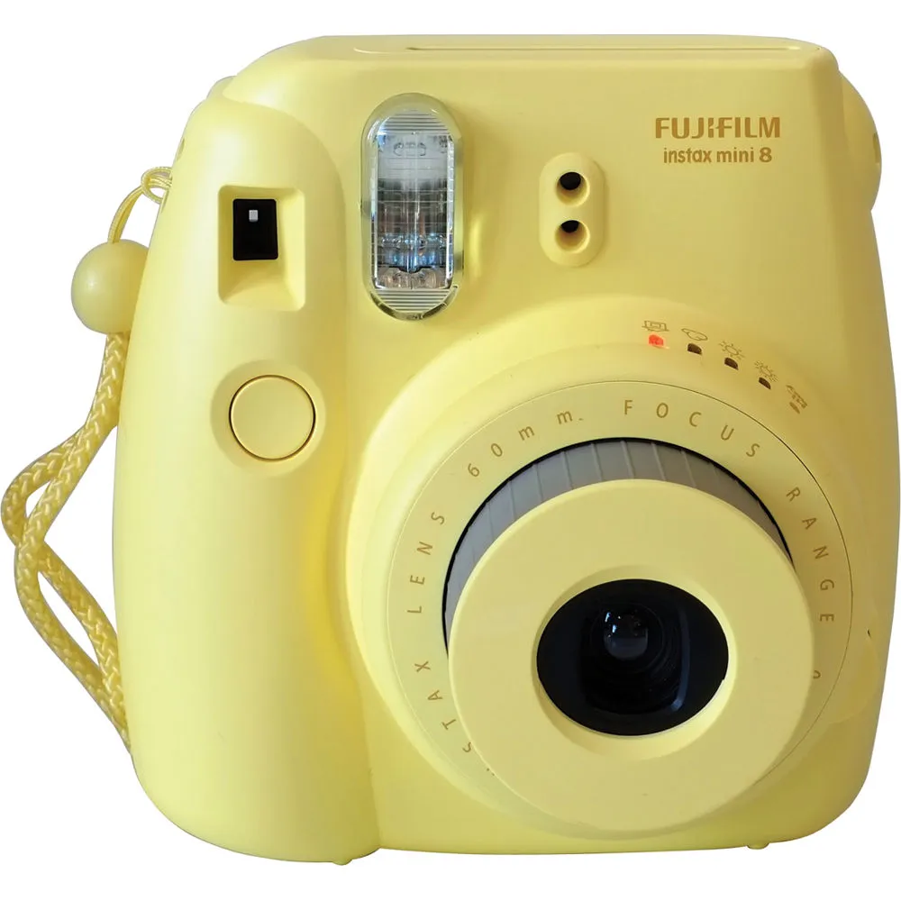 Fujifilm Instax Mini 8 Instant Film Camera Yellow | Kamera Instax | Tas ...